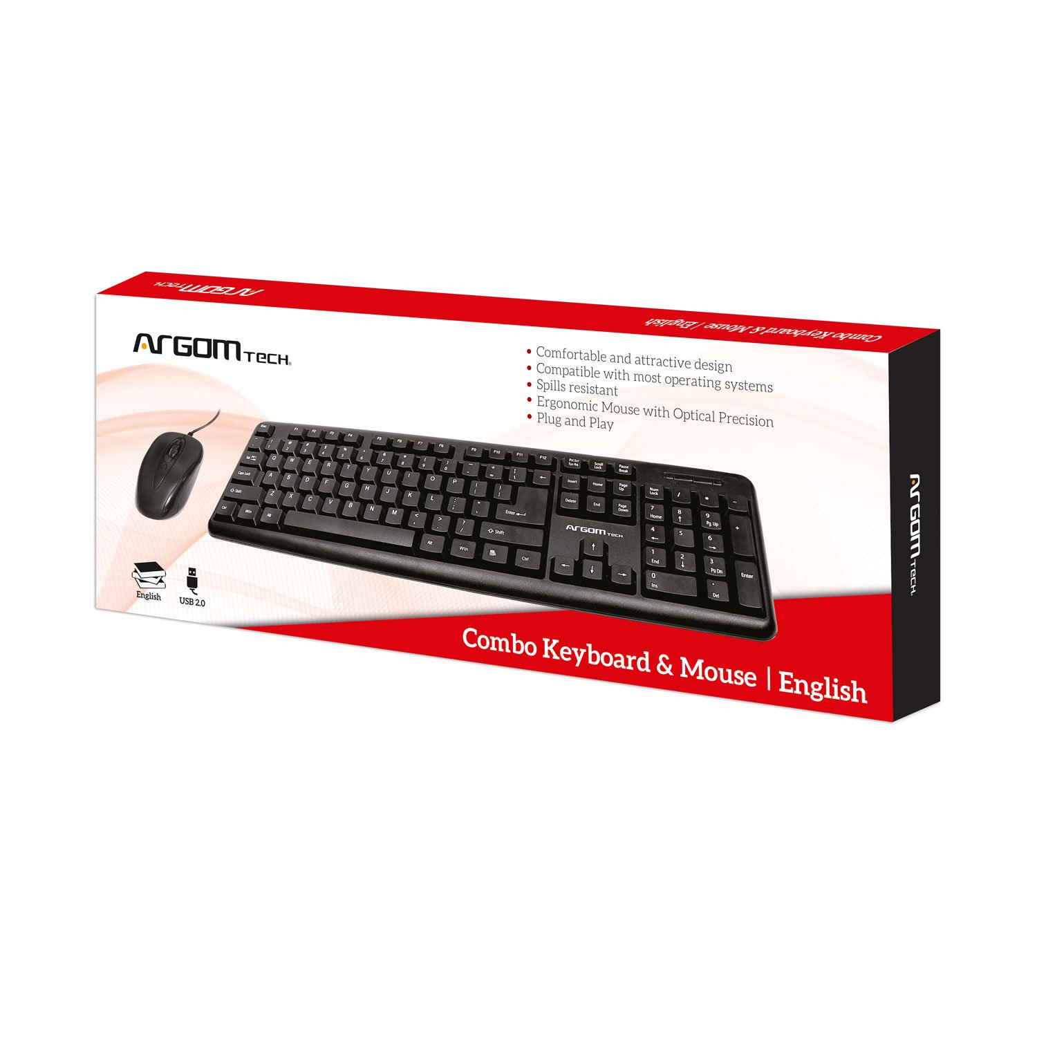 COMBO TECLADO Y MOUSE ARGOM USB – Techsupplies